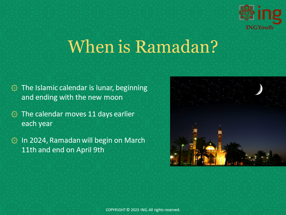 An Overview of Ramadan and Fasting - INGYouth - ING