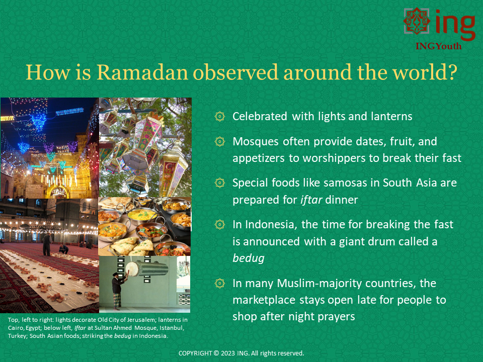 An Overview of Ramadan and Fasting - INGYouth - ING