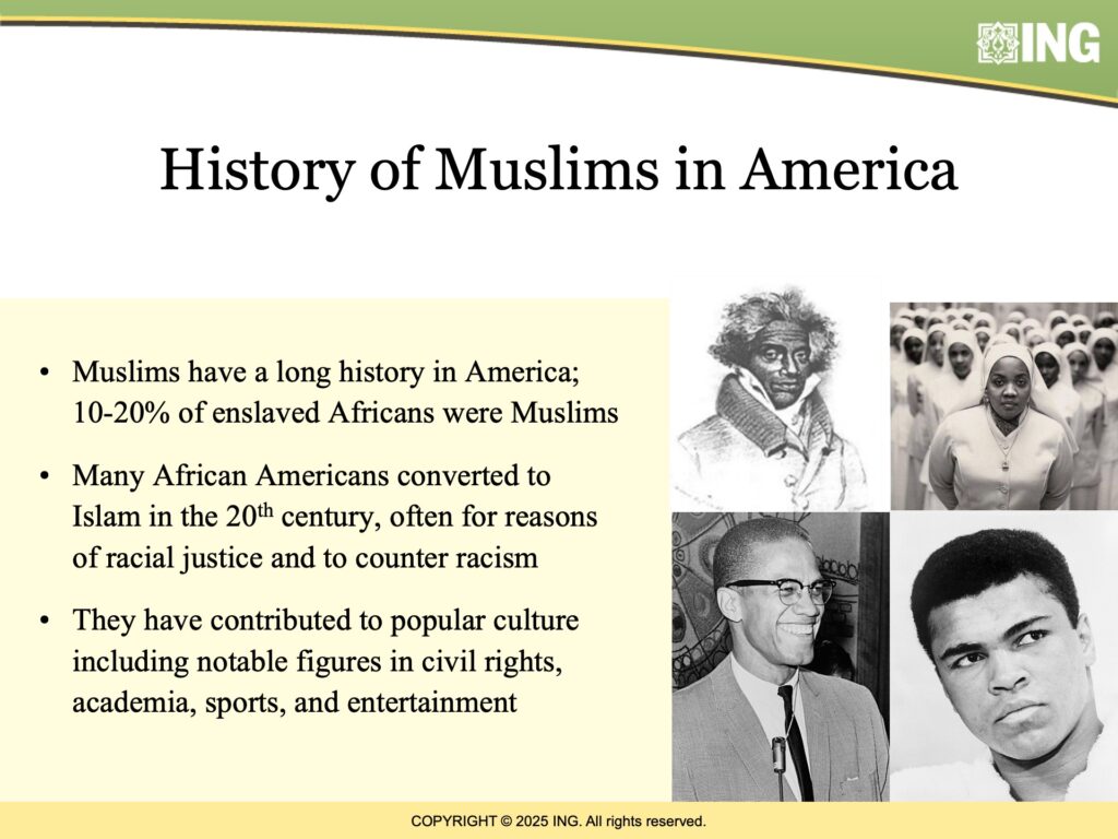 Presentation on Muslim Americans and Their Faith - ING
