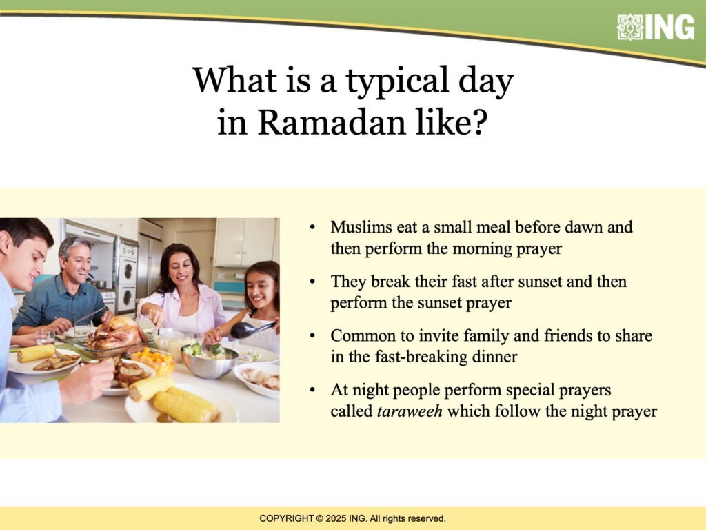 Know All About Ramadan | Ramadan Presentation by ING